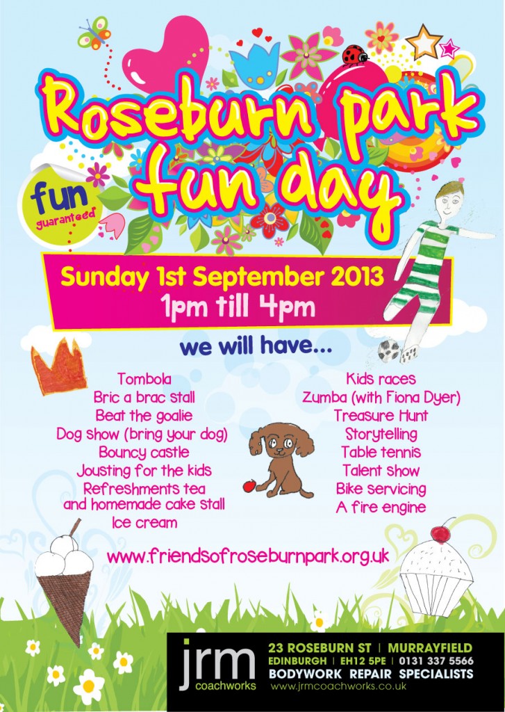Fun Day 1st September 2013 1pm-4pm | Friends of Roseburn Park (SCIO)